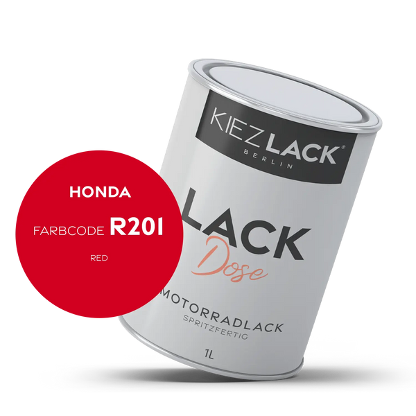 Motorradlack Honda R201 RED | 1K Basislack für Lackierpistole – Kiezlack